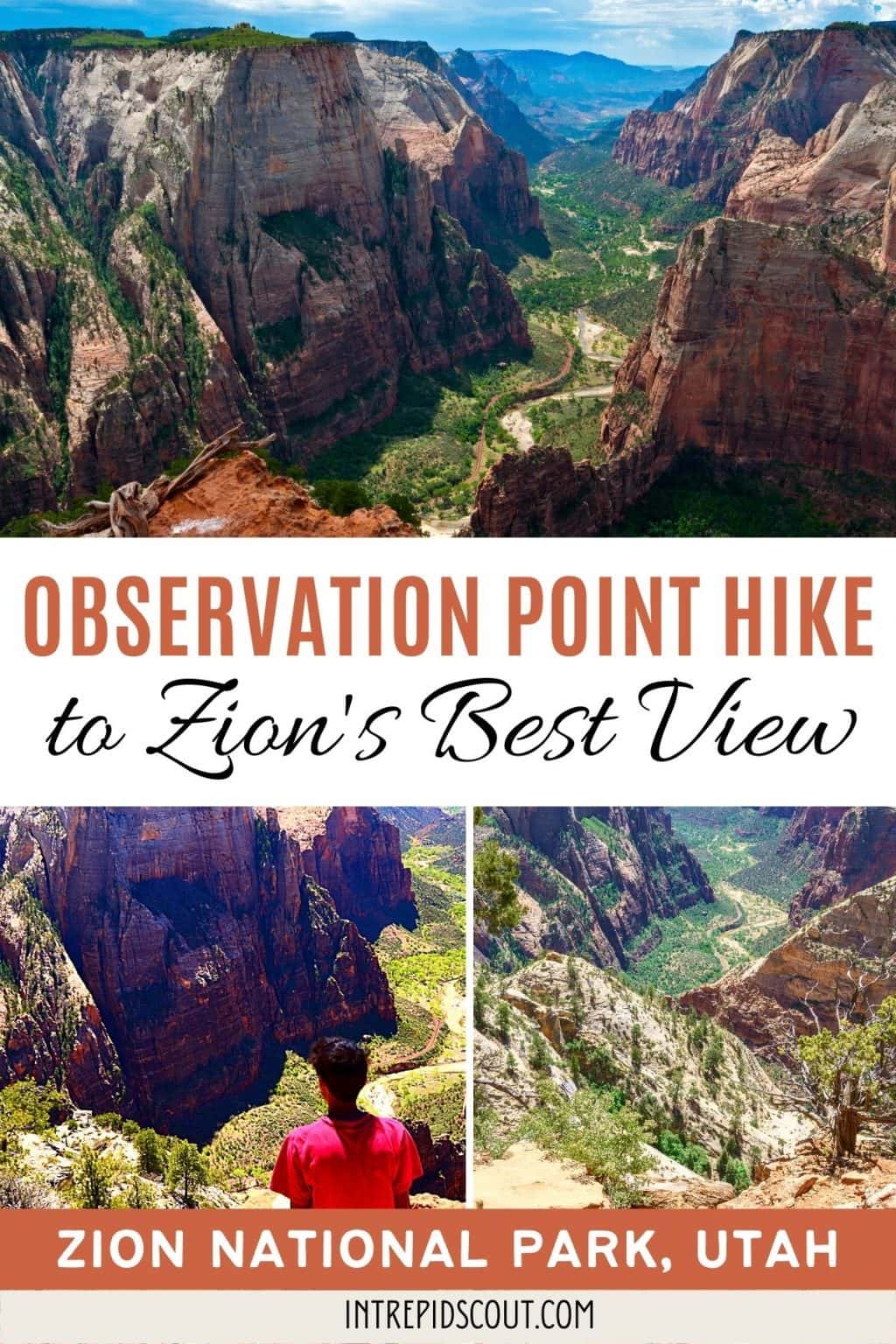 Observation Point Hike to Zion's Best View via East Mesa Trail ...