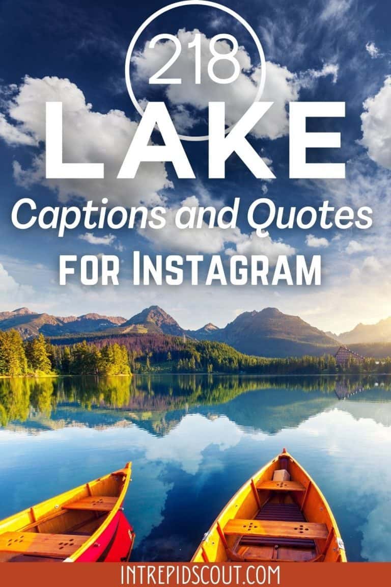 218 Beautiful LAKE CAPTIONS and QUOTES for Instagram • Intrepid Scout