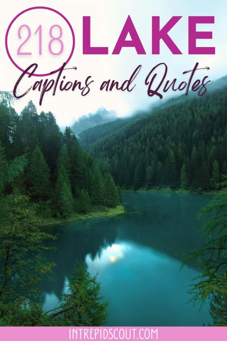 218 Beautiful LAKE CAPTIONS and QUOTES for Instagram • Intrepid Scout