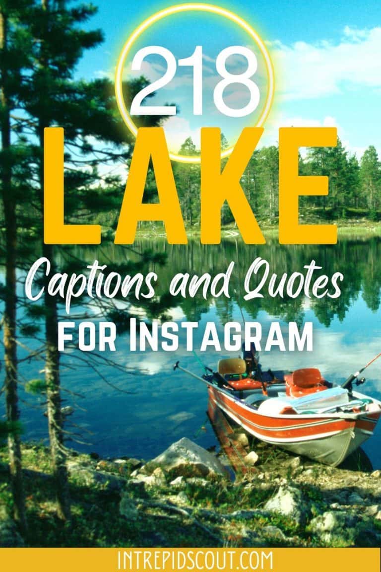 218 Beautiful LAKE CAPTIONS and QUOTES for Instagram • Intrepid Scout