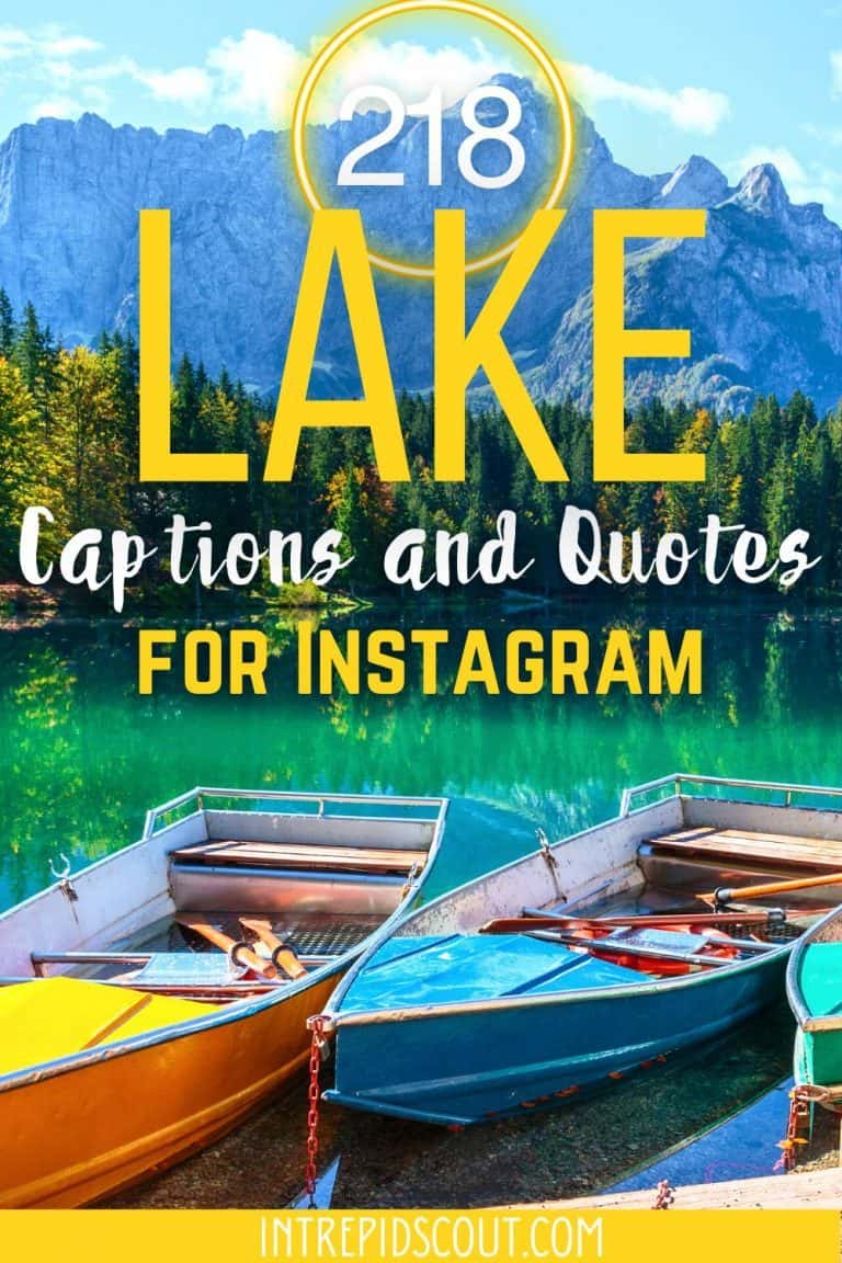 218 Beautiful LAKE CAPTIONS and QUOTES for Instagram • Intrepid Scout