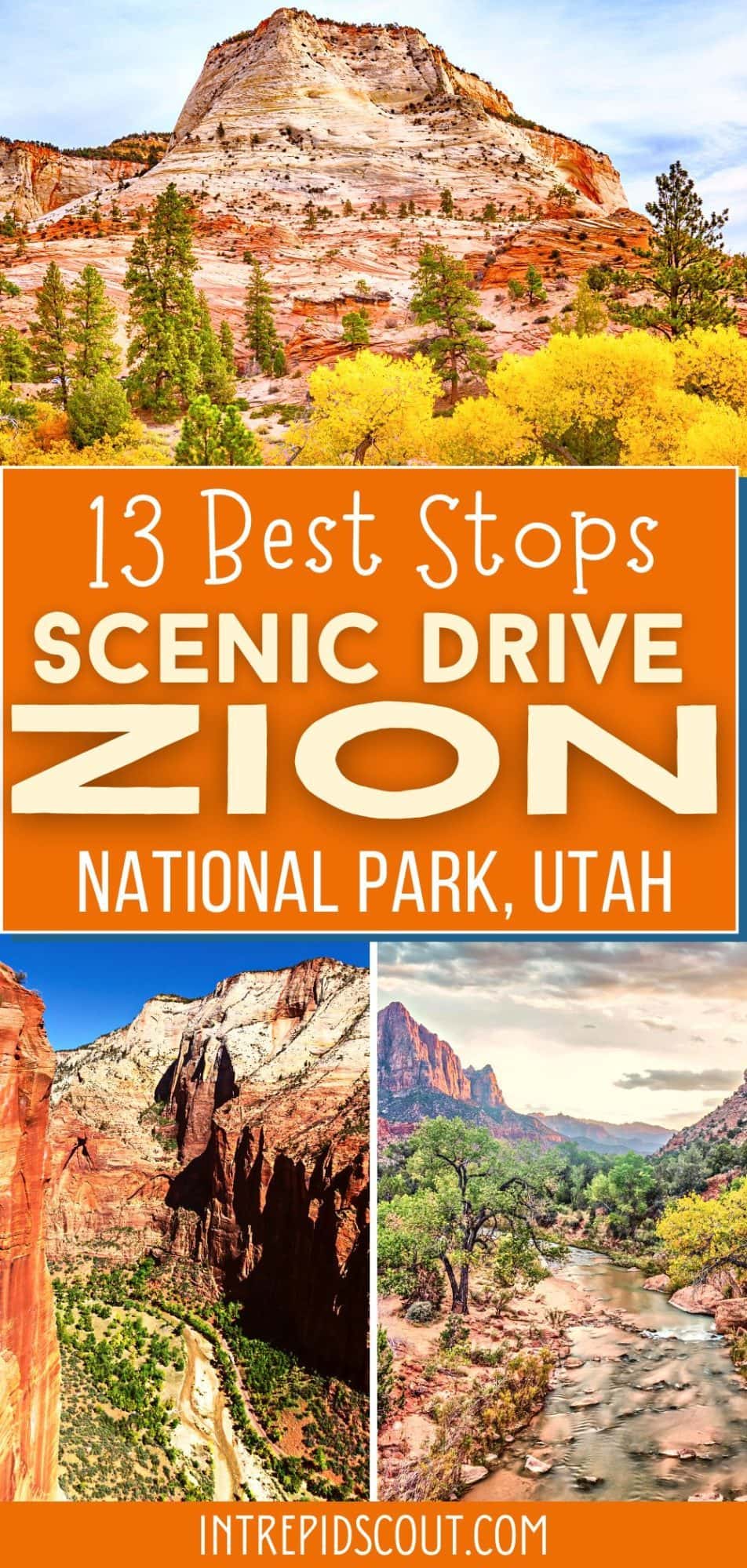 13 Best Stops on SCENIC DRIVE in Zion National Park (Useful Maps ...