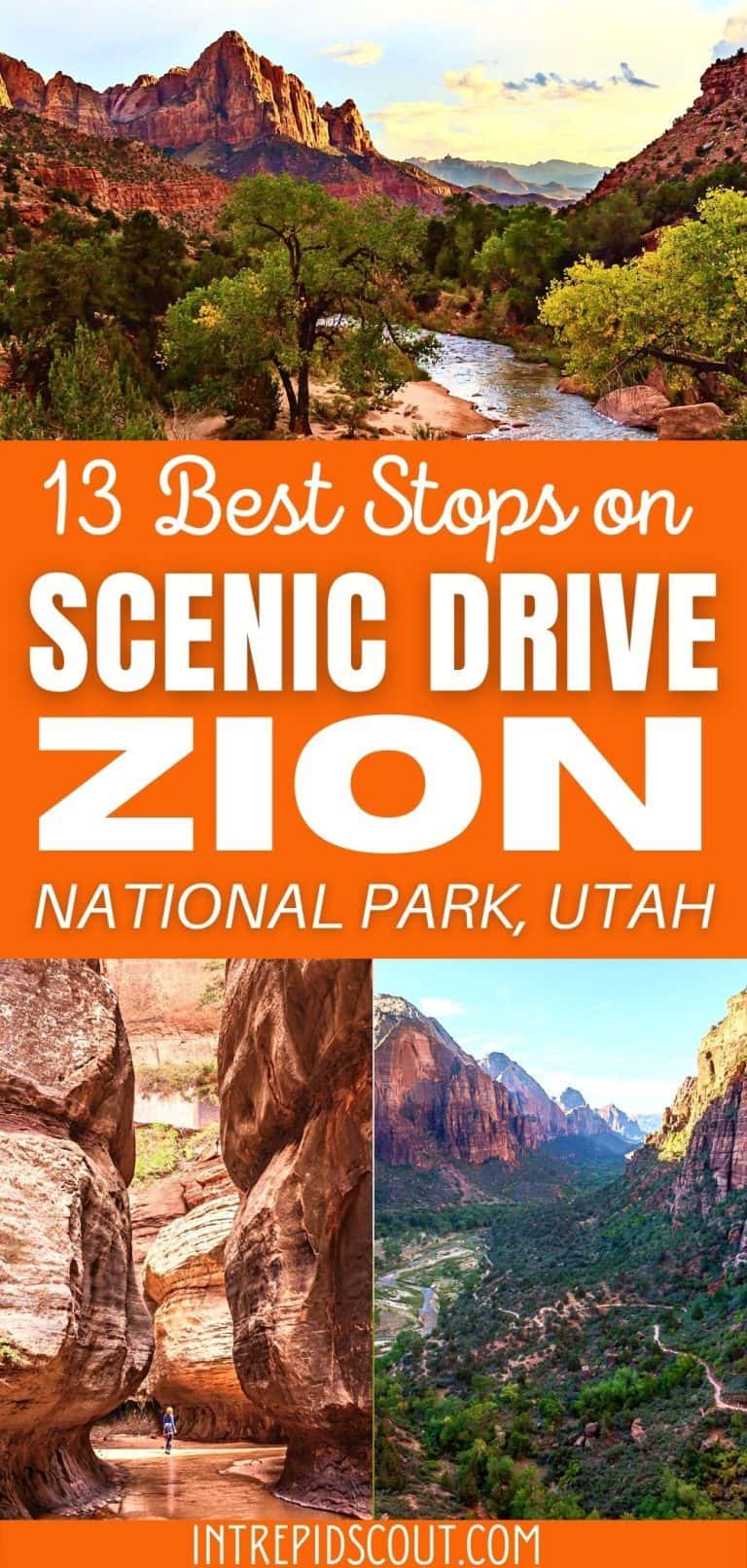 13 Best Stops on SCENIC DRIVE in Zion National Park (Useful Maps ...