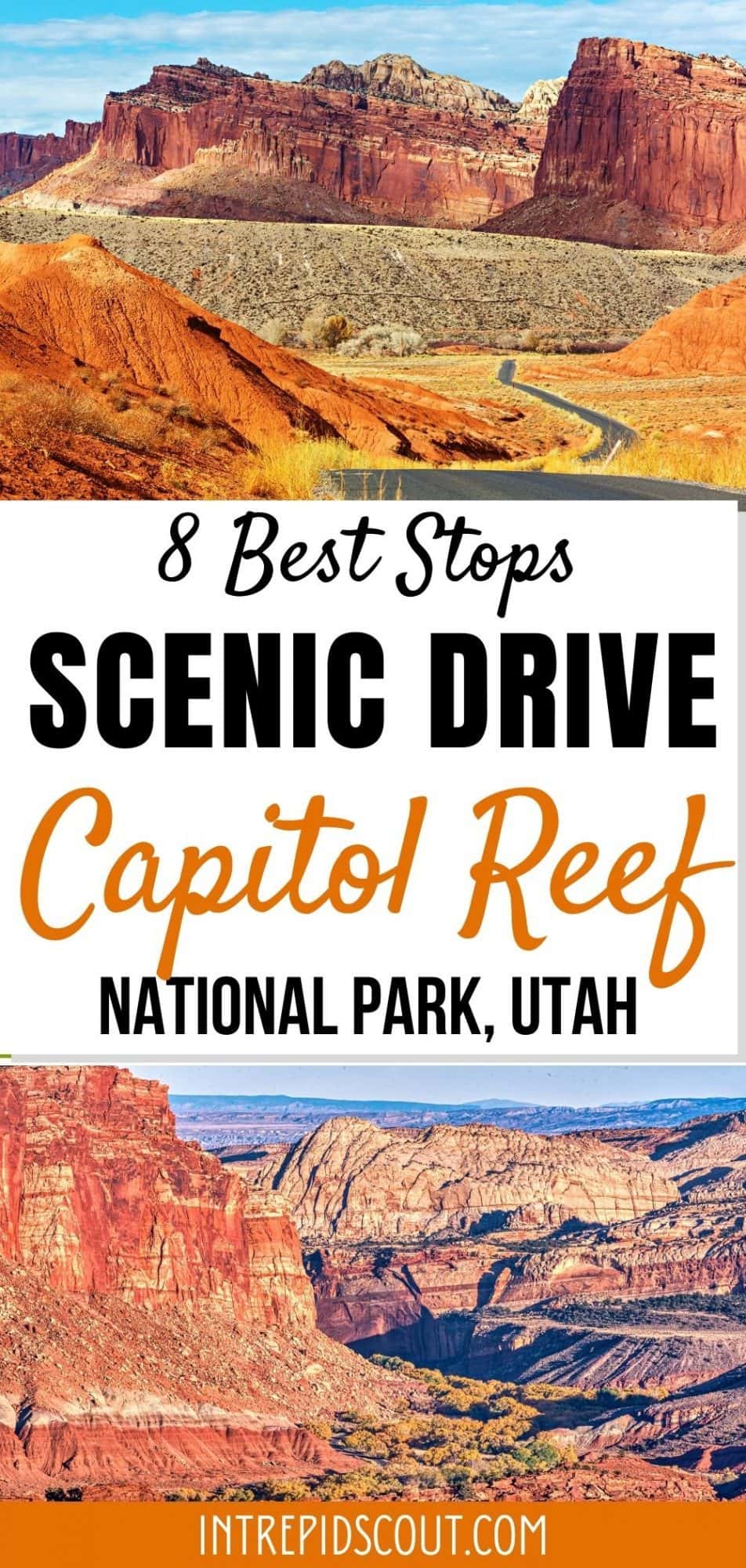 8 Best Stops on SCENIC DRIVE in CAPITOL REEF National Park (Map+ ...