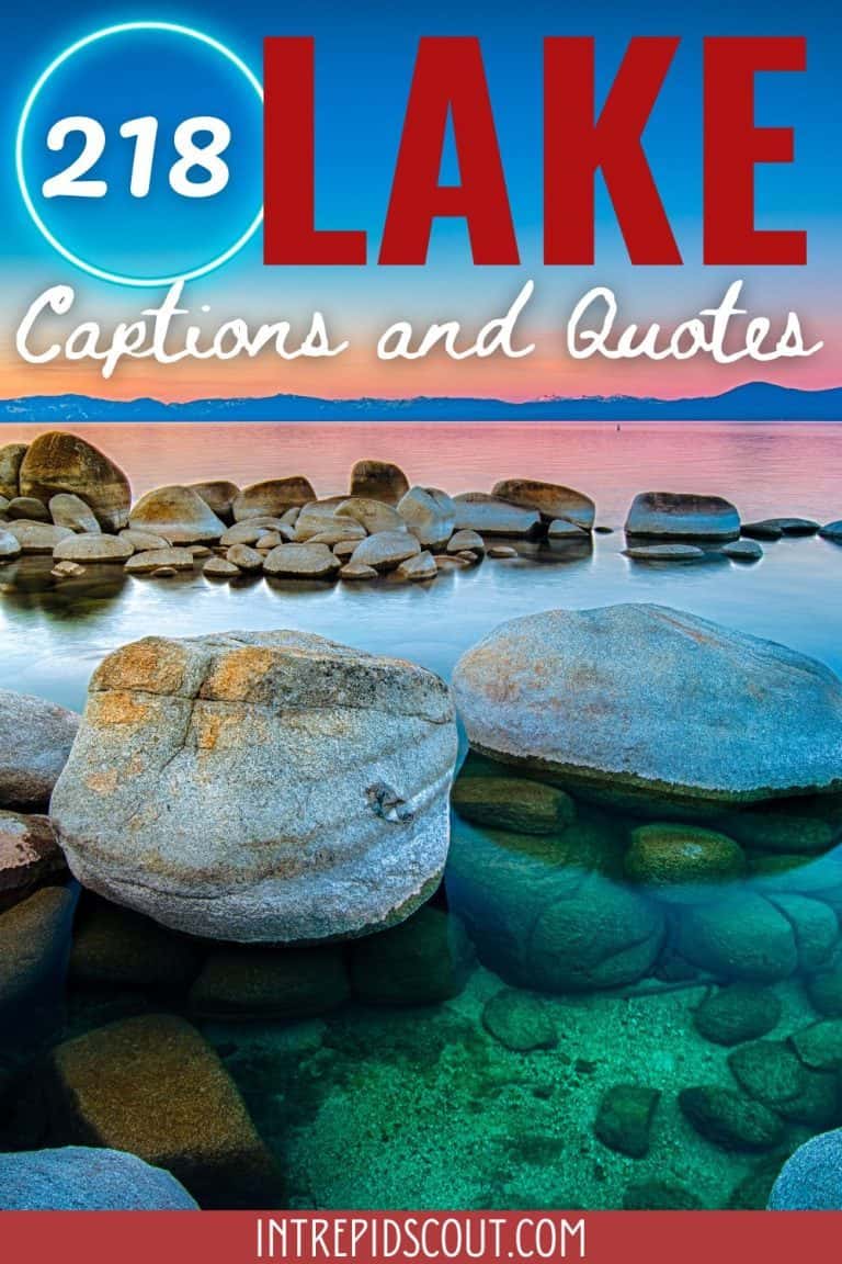 218 Beautiful LAKE CAPTIONS and QUOTES for Instagram • Intrepid Scout