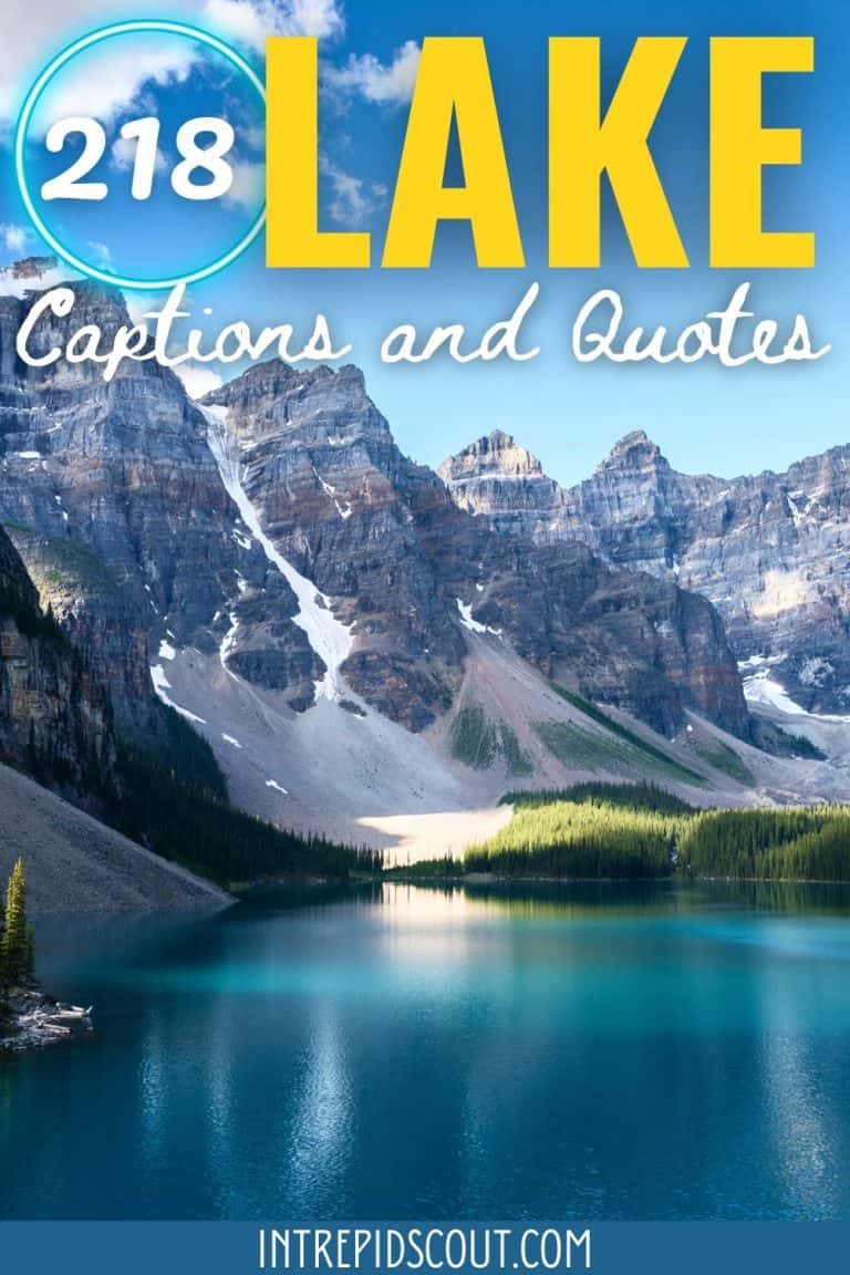 218 Beautiful LAKE CAPTIONS and QUOTES for Instagram • Intrepid Scout