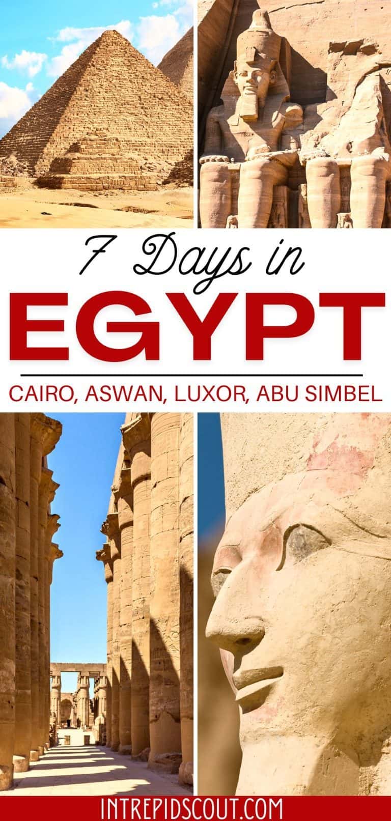 Perfect 7-DAY EGYPT ITINERARY for First Visit (Cairo, Aswan, Luxor, Abu ...