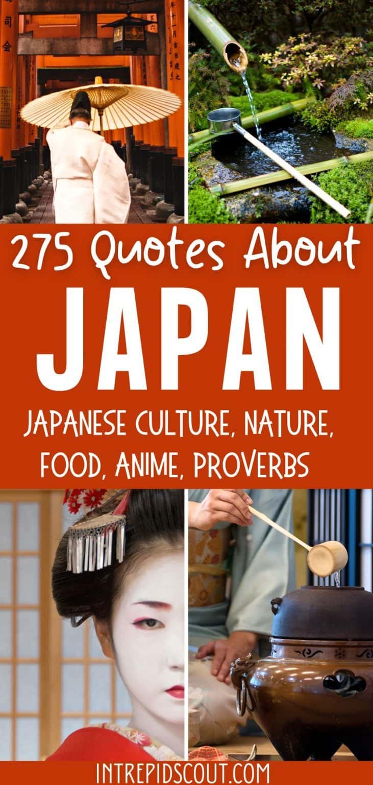 275 Best QUOTES About JAPAN (JAPANESE Culture, Nature, Food, Anime ...